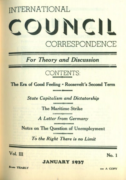 International Council Correspondence Volume 3, Number 1 | libcom.org